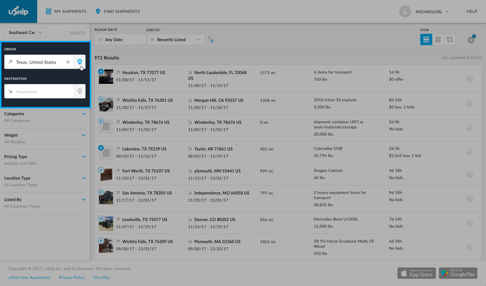 uShip Launches New 'Find Shipments' Experience - The uShip Blog