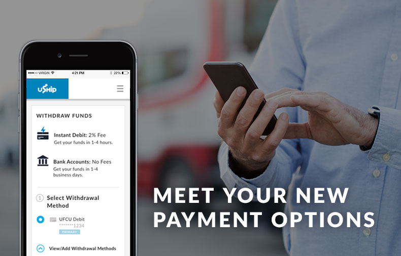 Carrier Withdrawals Are Better & Faster | The uShip Blog